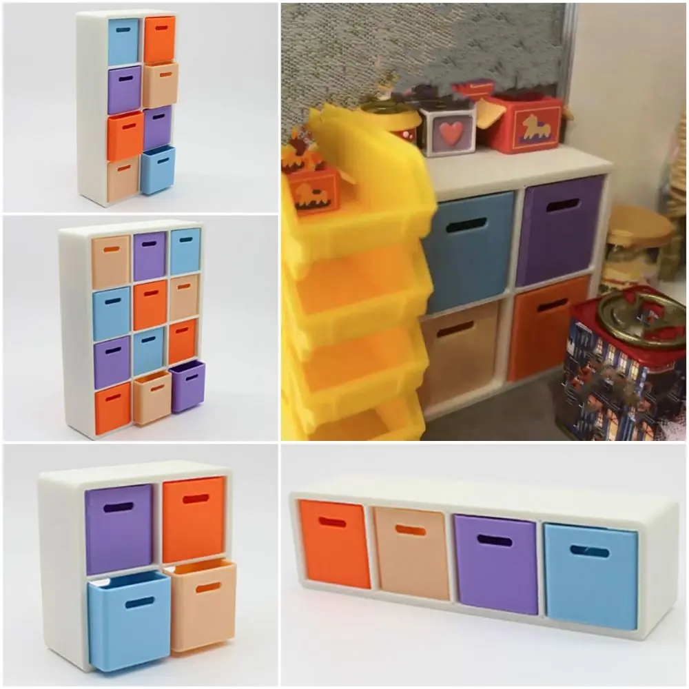 1/12 Scale Dollhouse Storage Box 4/8/12 Grids Plastic Dollhouse Storage ...