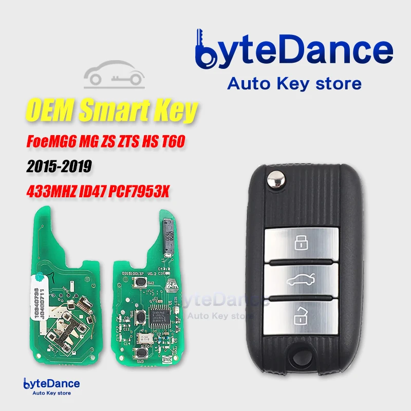 Genuine-3-buttons-Remote-Car-key-Fob-for-MG5-MG-Morris-Garages-ZS-MG6 ...