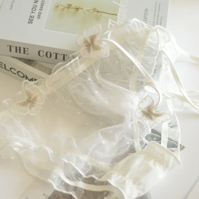 Japanese Underwear Unilateral Butterfly Tie Fairy Mesh Underwear Girls ...