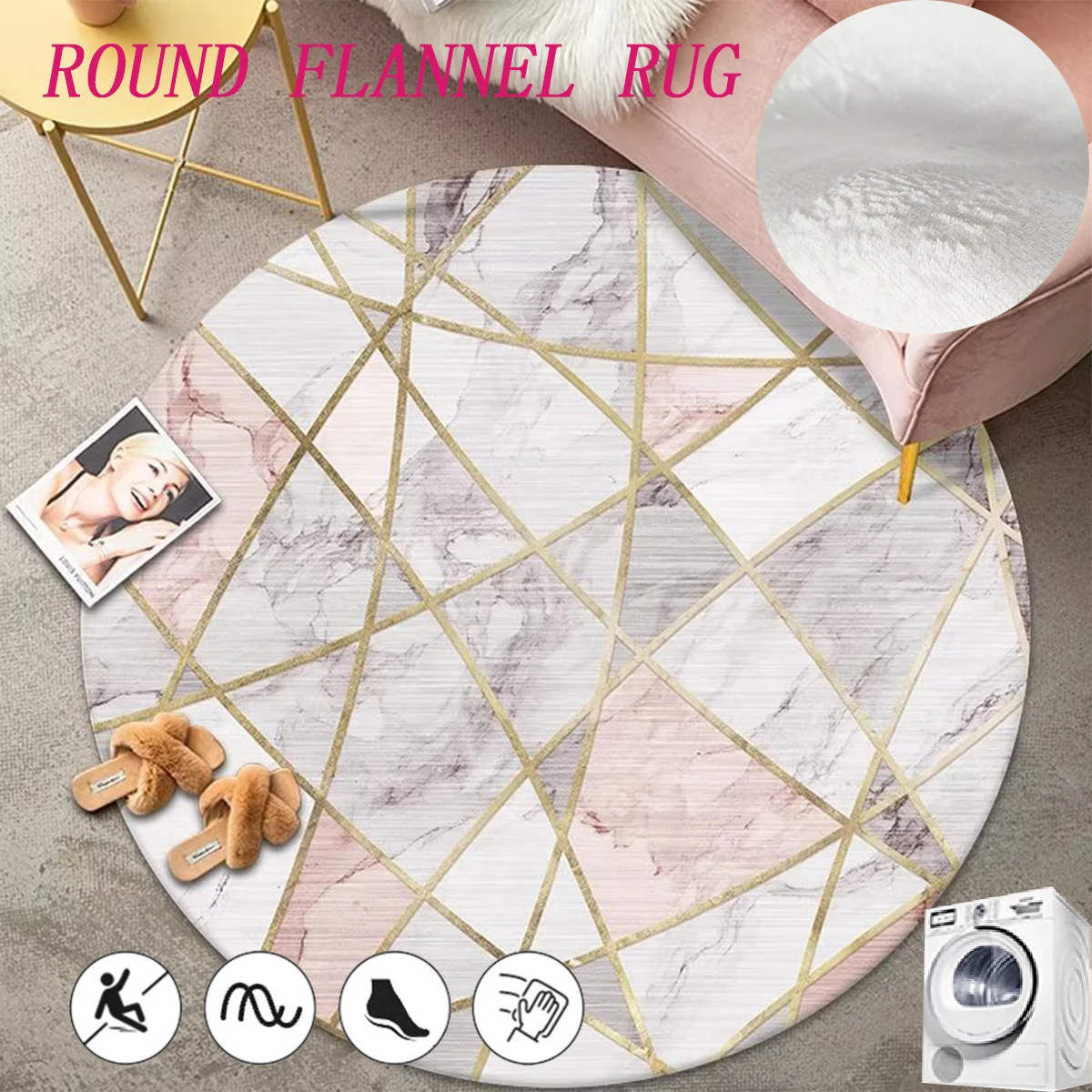 Round-Flannel-Rugs-for-Bedroom-Wabi-sabi-Style-Carpets-for-Living-Room ...