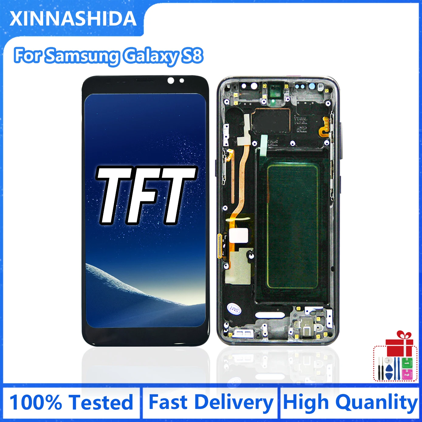New-TFT-Display-For-Sumsung-Galaxy-S8-Touch-Screen-Digitizer-LCD ...