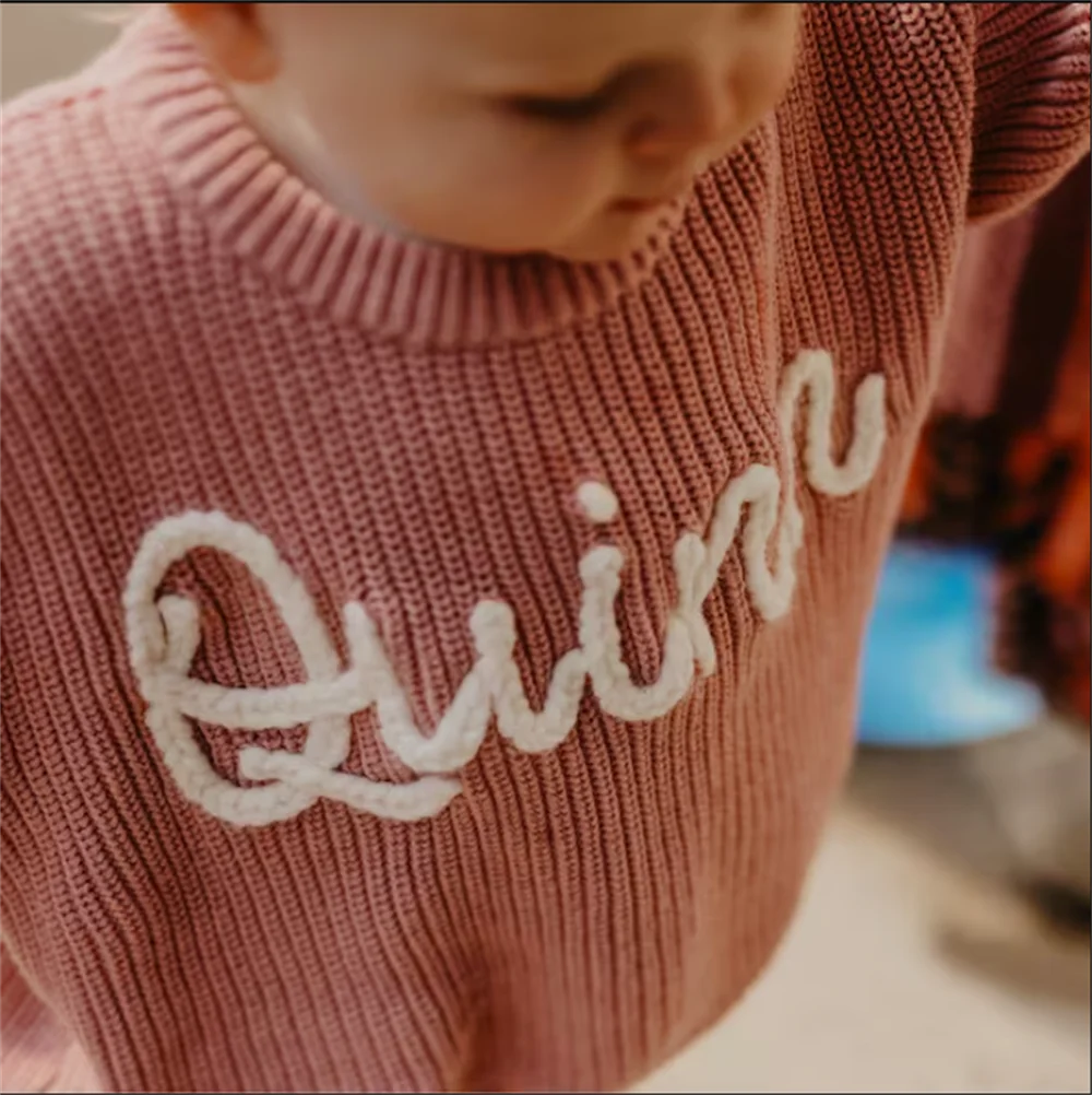 Personalized-Baby-Sweater-Custom-Name-Sweater-Embroidery-Name-Sweater ...