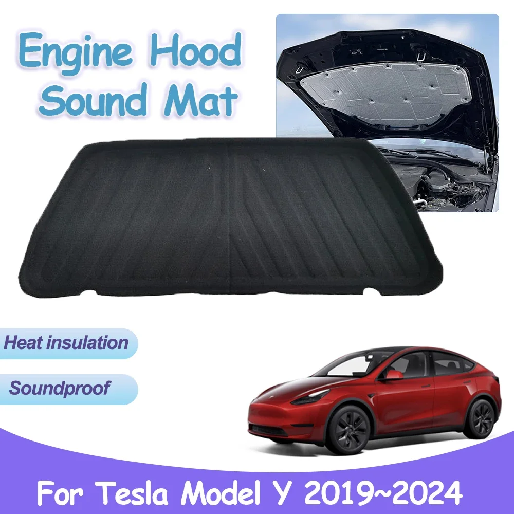 Engine-Hood-Pad-for-Tesla-Model-Y-2019-2024-Sound-Heat-Insulation ...