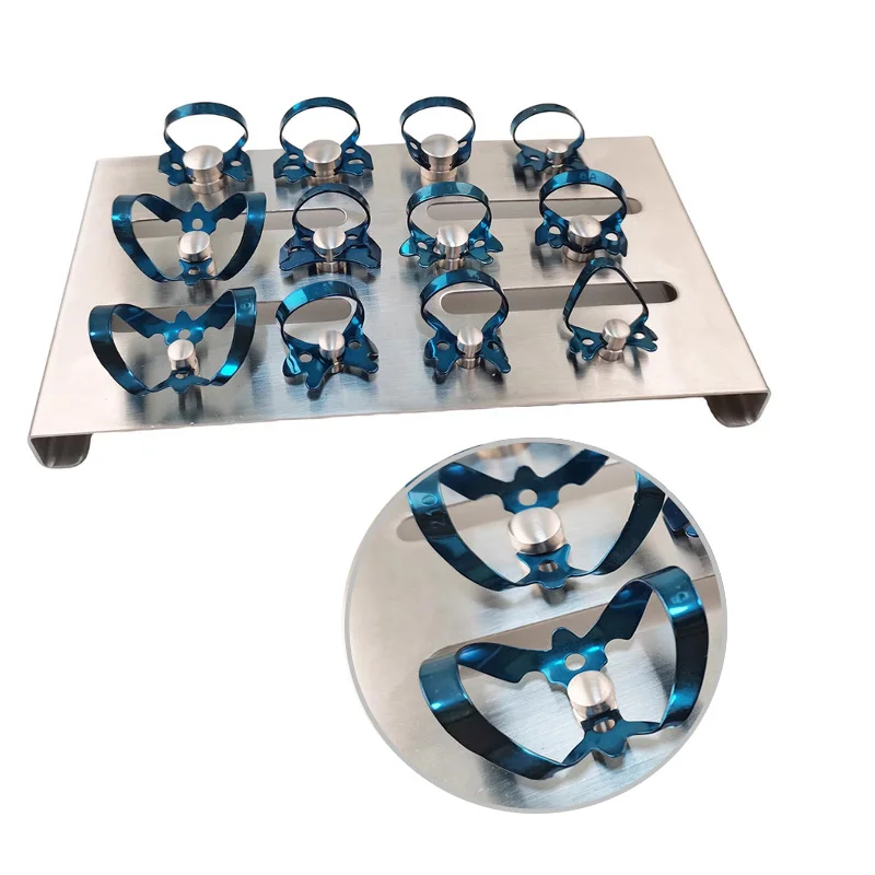 12Pcs-Set-Dental-Rubber-Dam-Clamps-Stainless-Steel-Endodontic ...