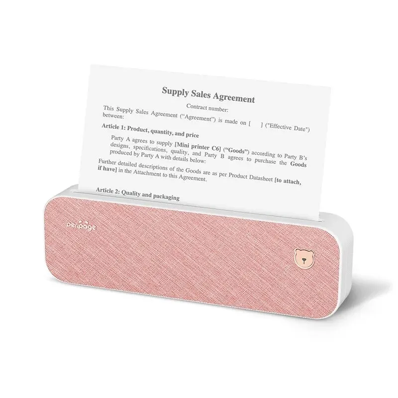 PeriPage-A40-Portable-Thermal-Printer-Wireless-Inkless-Mobile-Printer ...