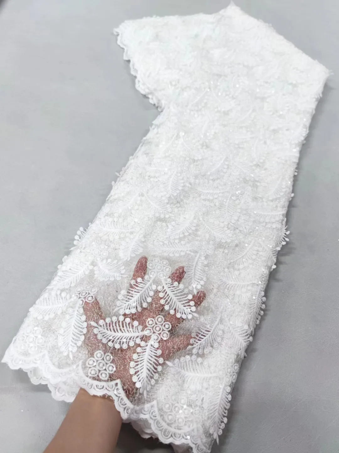 White African Lace Fabric High Quality 2024 Nigerian Tulle Lace ...