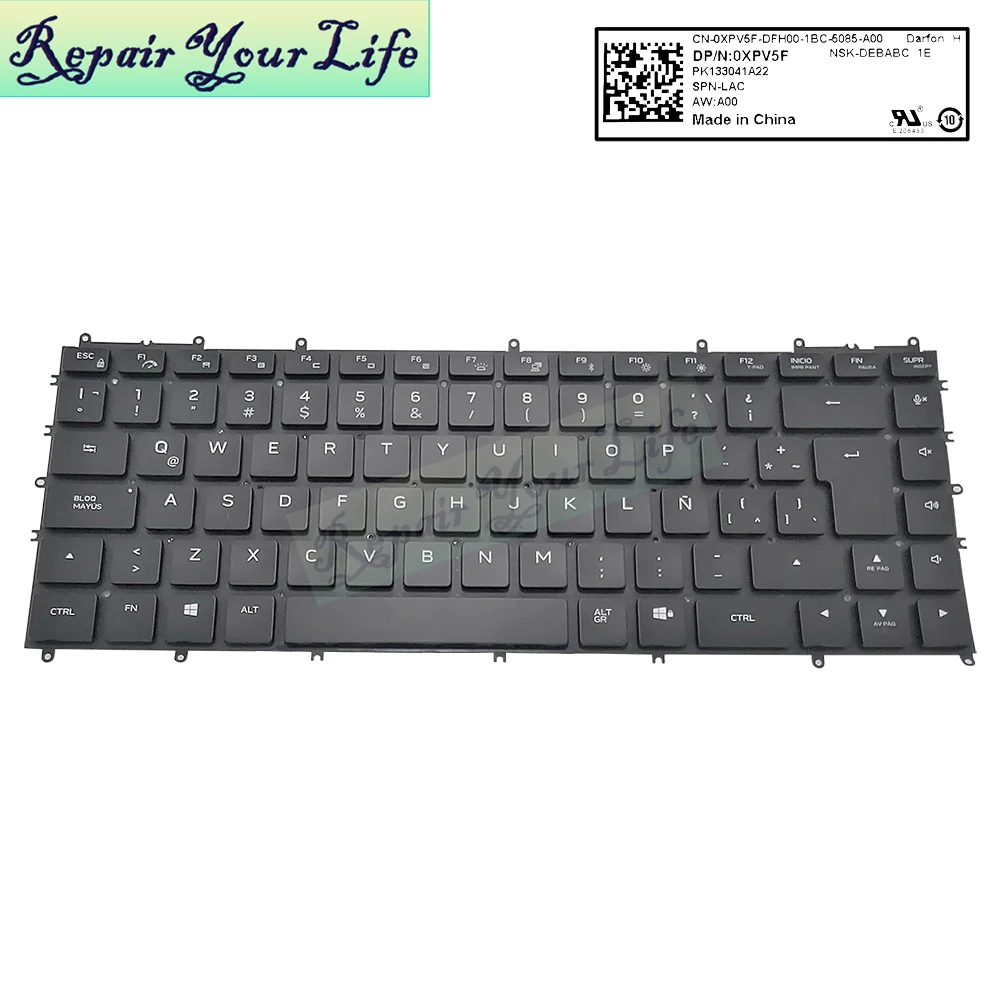 Teclado-retroiluminado-X15R1-para-AlienWare-X15-R1-R2-AZERTY-FR-GB-SPN ...