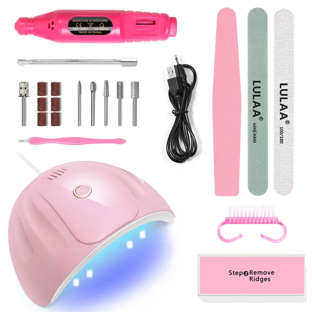 Manicure Set with Mini803 Nail Lamp Kit Nail Care Accessories Set ...
