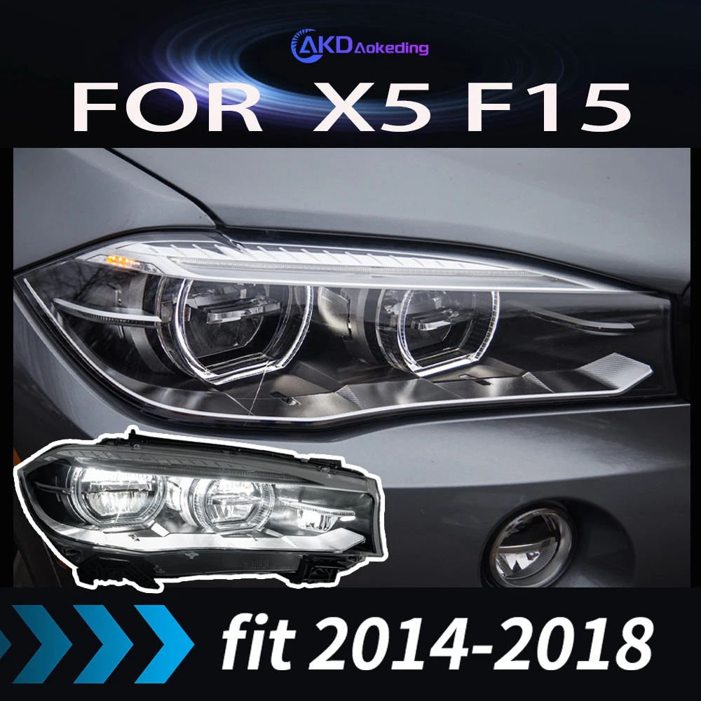 Headlight-For-BMW-X5-F15-LED-Headlights-2014-2018-X6-F16-Head-Lamp-Car ...