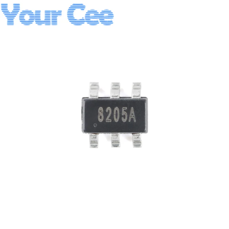 100pcs-10pcs-8205A-8205-SOT-23-6-20V-5A-Dual-N-channel-MOS-Chip-New ...