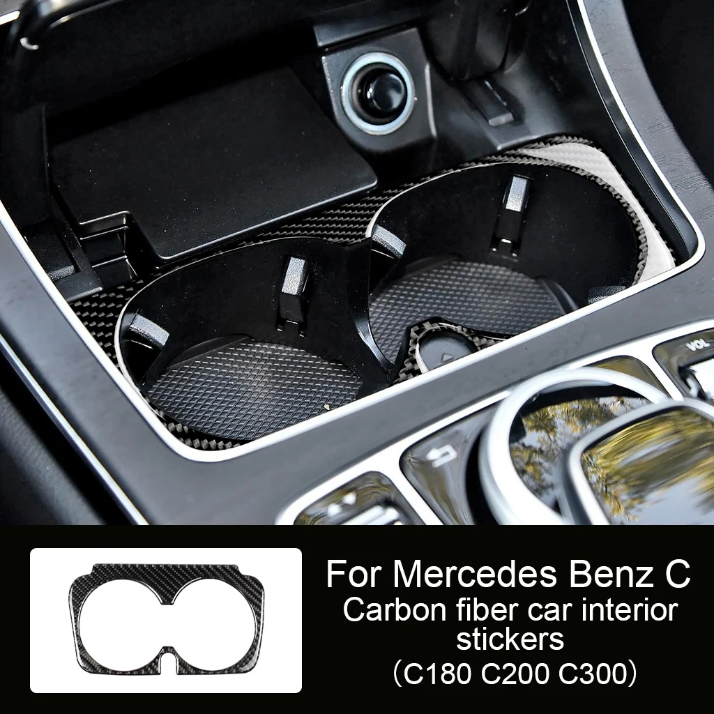 For-Mercedes-Benz-W205-C-Class-C180-C200-C300-GLC-Accessories-Carbon ...