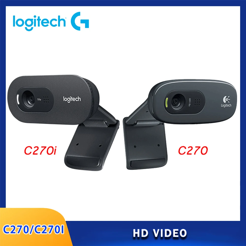 Logitech c270/c270i hd vídeo 720p web embutido micphone usb2.0 ...