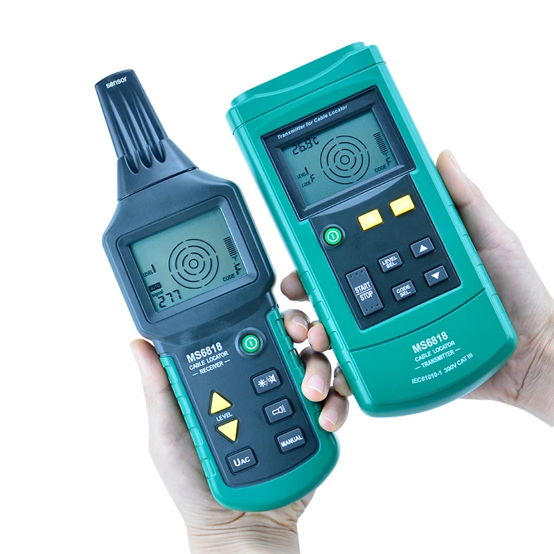 MS6818 12~400V wire tracker underground Wire Cable Locator Metal Pipe ...