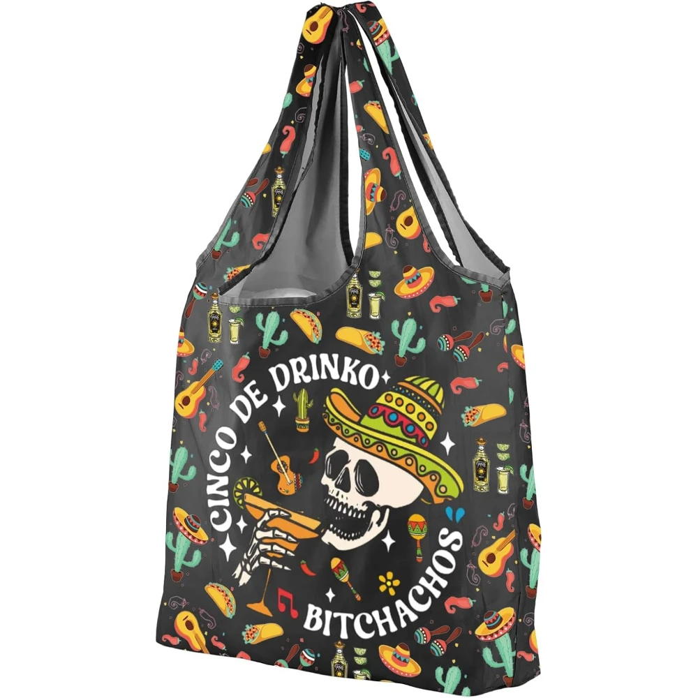 Mexican Reusable Grocery Bags Cinco De Mayo Gift Mexico Bachelorette ...