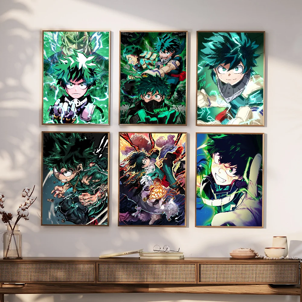 Midoriya-Izuku-Deku-My-Hero-Academia-Classic-Vintage-Posters-Whitepaper ...