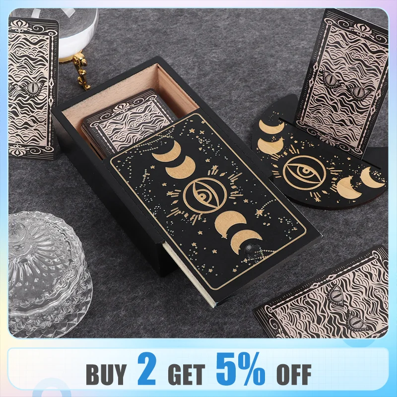 Wooden-Tarot-Cover-Tarot-Shelf-Tarot-Box-Baby-Box-Moon-Shaped-Tarot ...