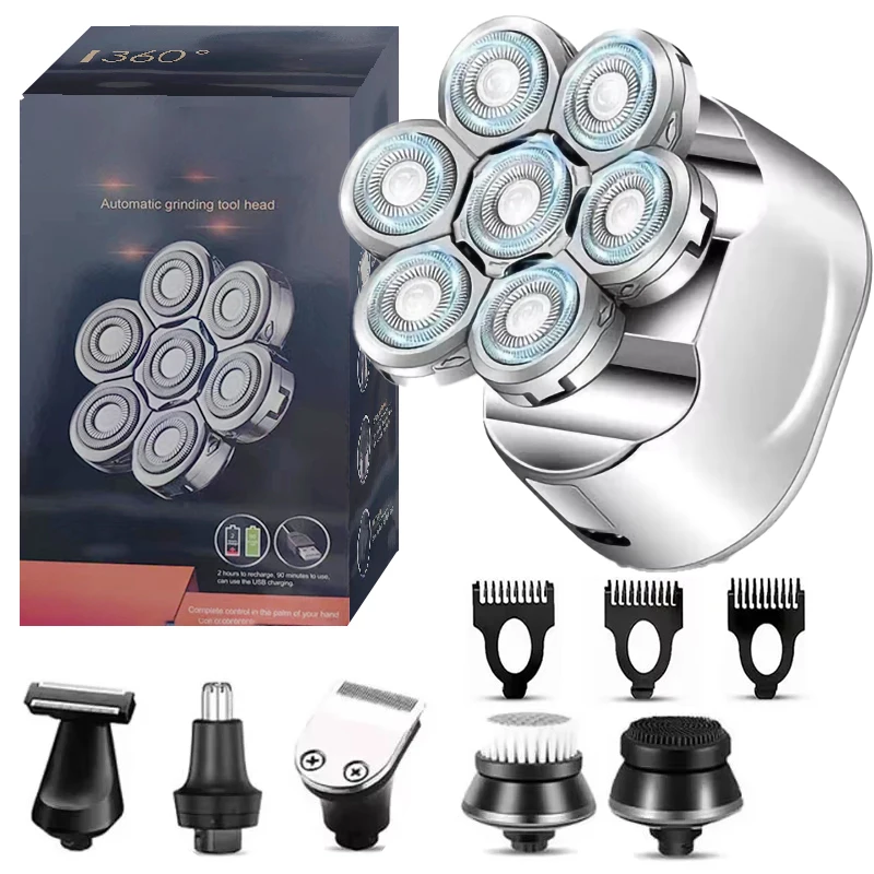 Electric-Shaver-for-Men-7D-Independently-Floating-Head-Waterproof ...