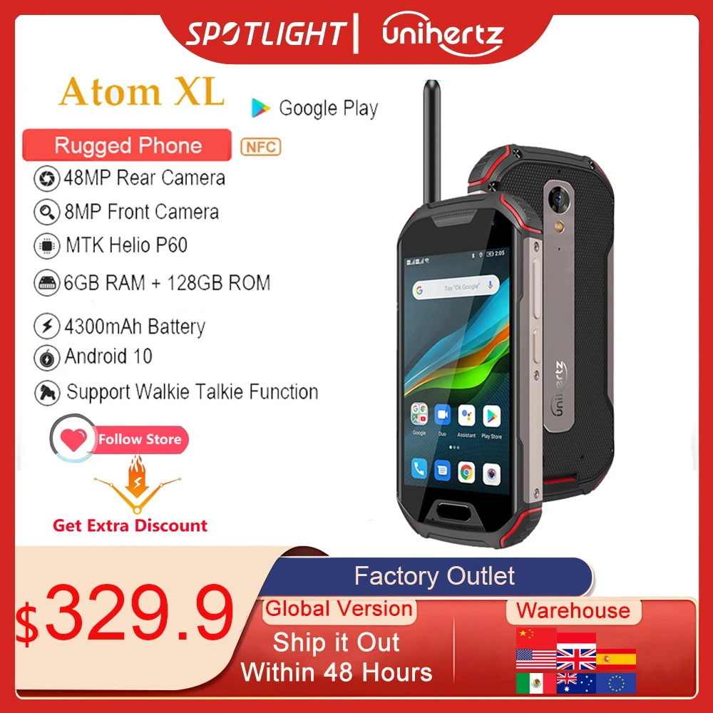 Unihertz-Atom-L-XL-Rugged-Waterproof-Unlocked-Smartphone-6GB-128GB ...