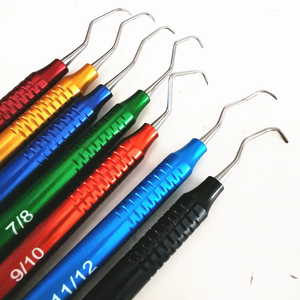 7PCS-Professional-Gracey-Curettes-Dental-Periodontal-Dentistry-Root ...