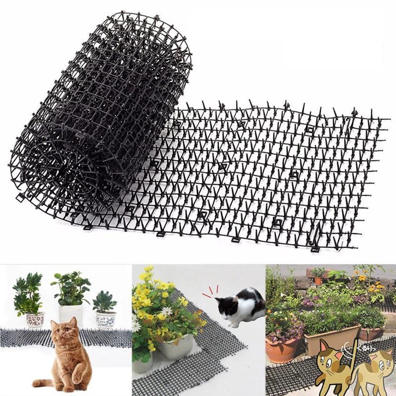 Garden-Anti-cat-Net-Plastic-Prevent-Cat-Thorn-Mat-Vegetable-Garden ...