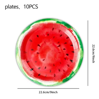 Summer Watermelon Fruit Hawaiian Party Theme Birthday Prop Supplies ...