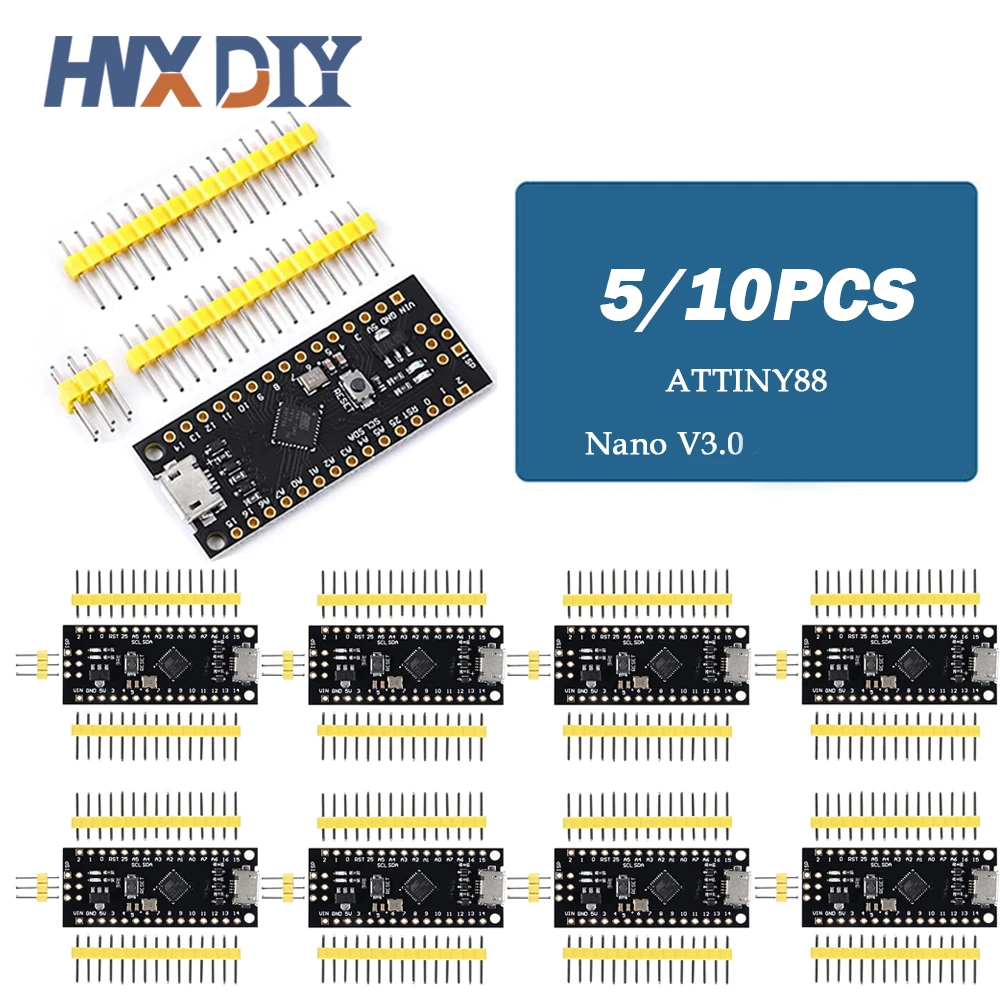 5/10Pcs Upgraded /NANO V3.0 ATTINY 88 Extended Compatible for arduino ATTINY88 Micro Development ...
