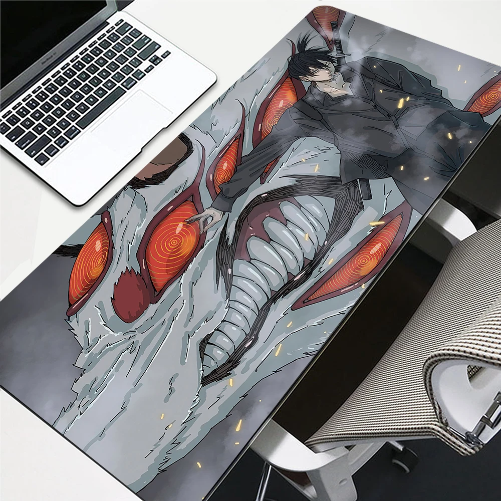 Large Computer Keyboard Mouse Mat For Chainsaw Man Mouse Pad Mousepad ...