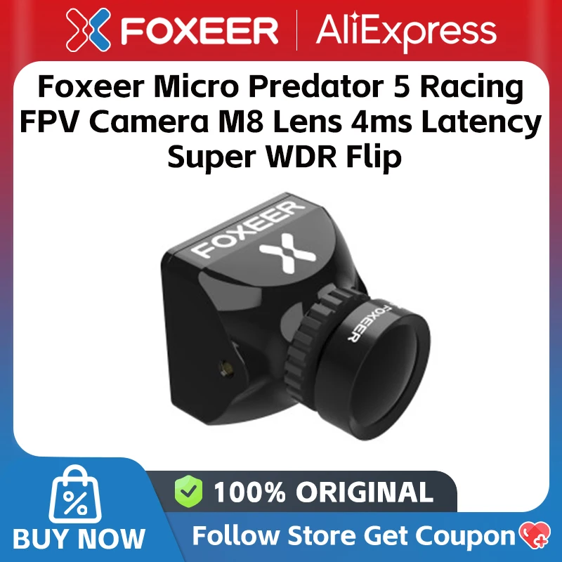 Foxeer-Micro-Predator-5-Racing-FPV-Camera-M8-Lens-4ms-Latency-Super-WDR ...