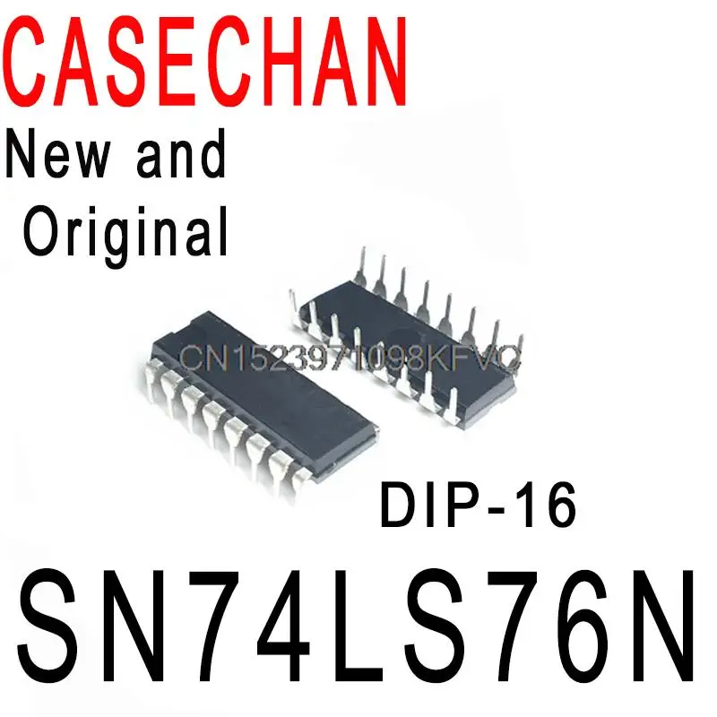 5PCS New and Original 74LS76 HD74LS76AP DIP-16 Double JK trigger In Stock IC SN74LS76N