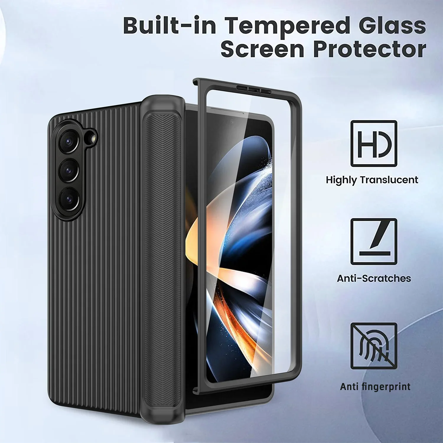 Hinge-Luggage-Shell-Film-Built-in-Tempered-Glass-Screen-Phone-Case-For ...