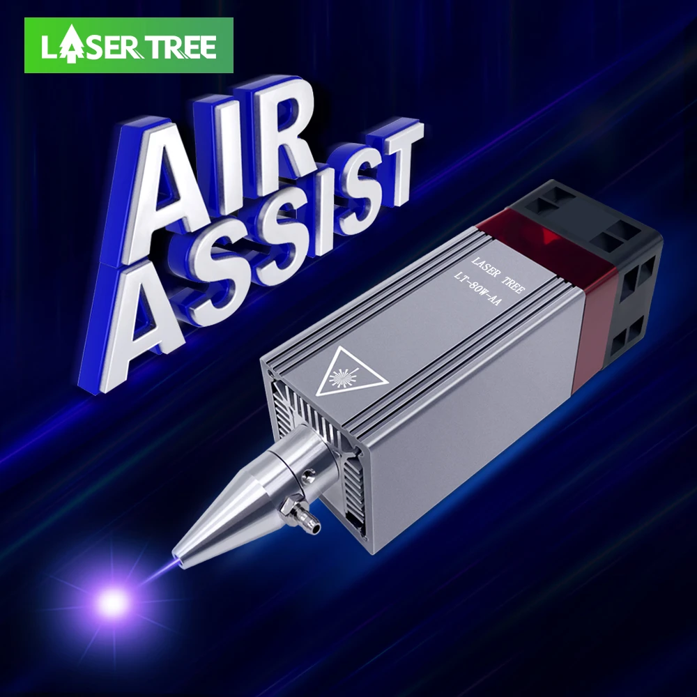 Laser Tree 80w Laser Head With Air Assist 450nm Blue Light Ttl Module ...