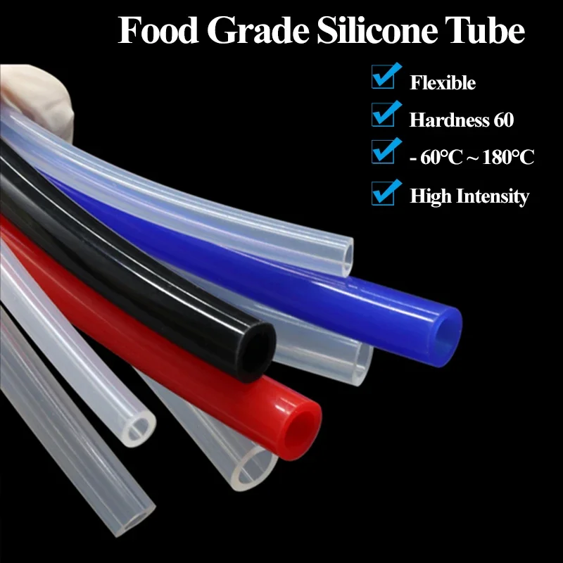 Soft Food Grade Silicone Rubber Hose Flexible Silicone Tube -60℃~180 ...