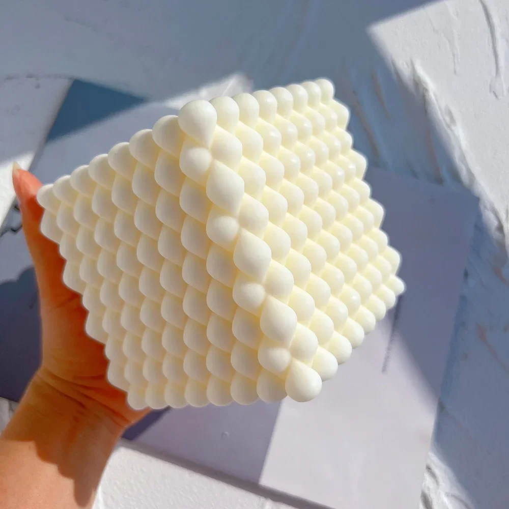 Raindrop-Square-Candle-Mold-Geometric-Square-Silicone-Candles-Mould ...