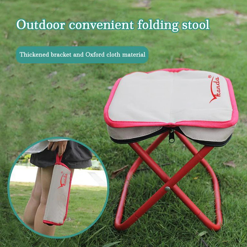 Camping-Stool-With-Bag-Outdoor-Portable-Folding-Chairs-Fishing-Stools ...
