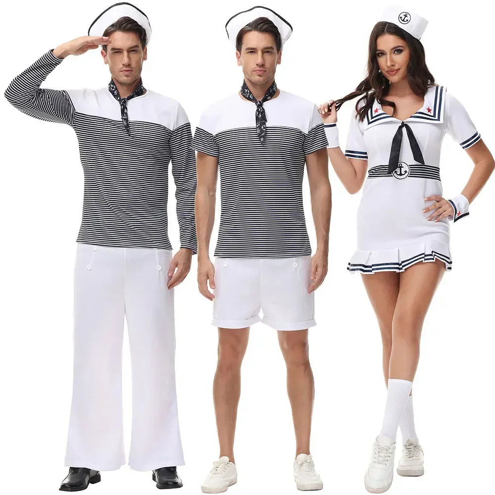 Couple-Nautical-Navy-Sailor-Costume-Sailor-Costume-for-Men-Womao ...