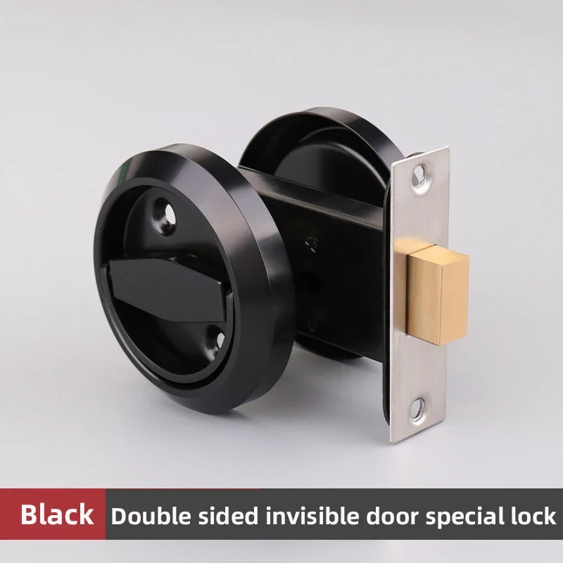 Stainless-steel-double-sided-pull-ring-handle-invisible-door-lock ...