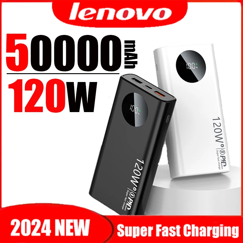 Lenovo-120W-Power-Bank-Super-Fast-Charging-50000mah-large-Capacity-For ...
