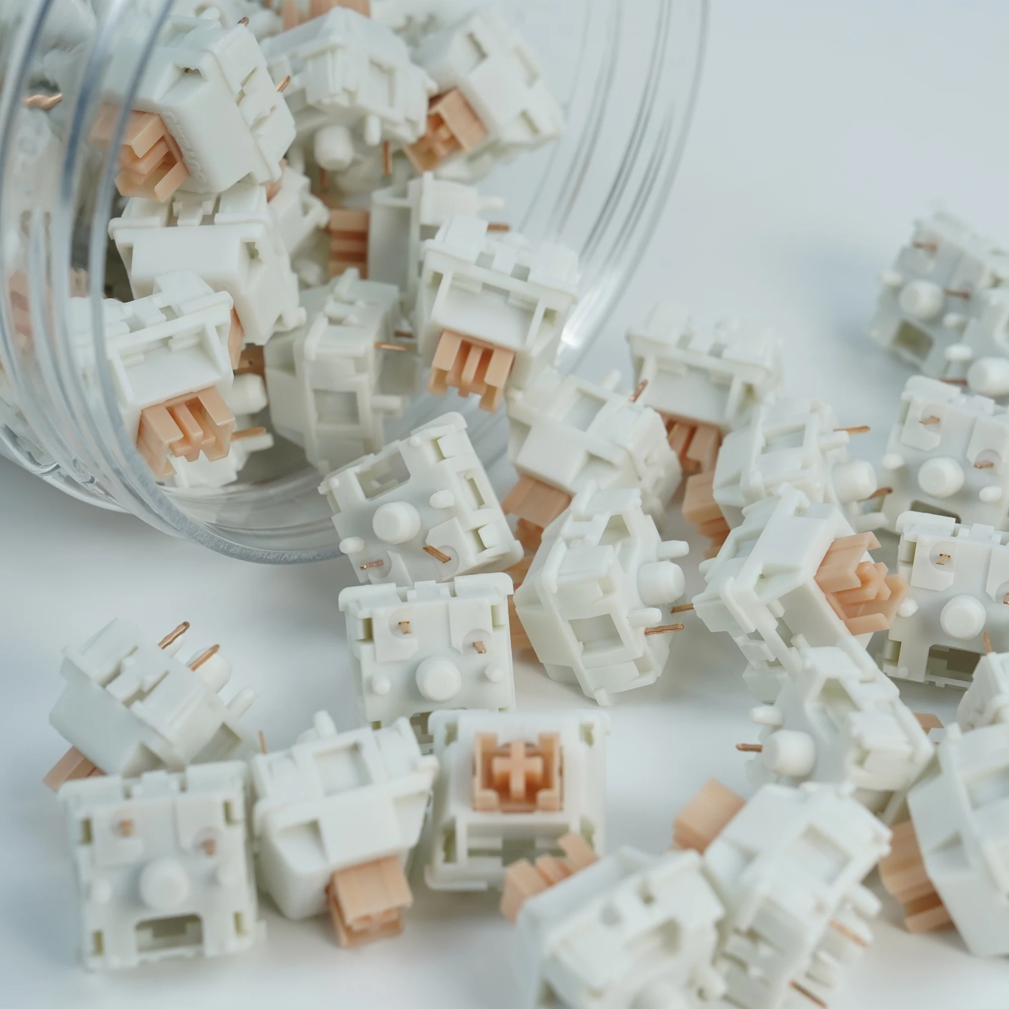 Outemu-Cream-Blue-Pink-Yellow-Switches-Lubed-Mechanical-Keyboard-Switch ...