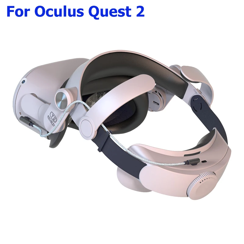 T2 Head Strap For Oculus Quest 2 VR Elite Halo Strap With battery ...