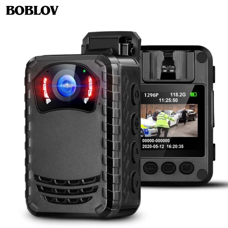 BOBLOV N9 Mini Body Camera Full HD 1296P Small Portable Night Vision ...