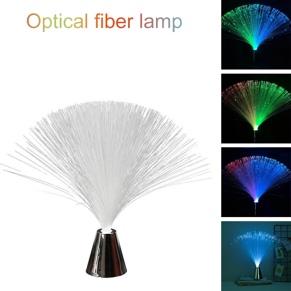 LED Fiber Optic Light Colorful Optical Fiber Lamp Starry Sky Night ...