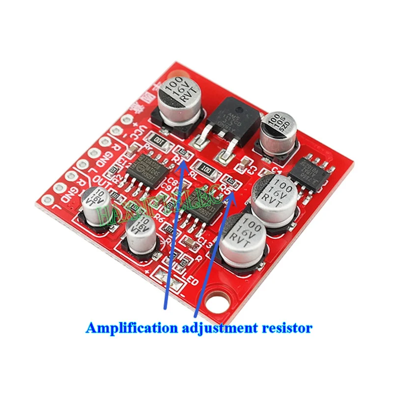 2채널 TDA1308 프리앰프 보드 (Dual TDA1308 Preamp Board)