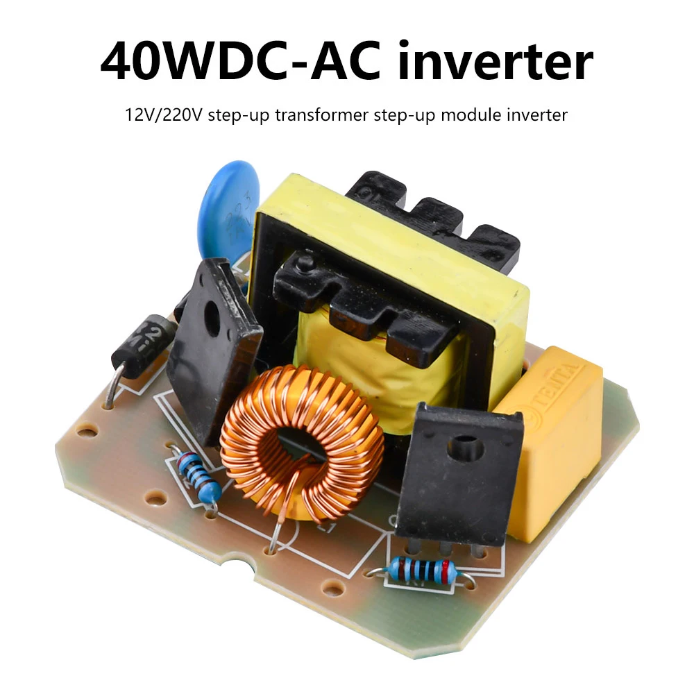 12V-To-220V-Step-UP-Power-Module-40W-DC-AC-Boost-Inverter-Module-Dual ...