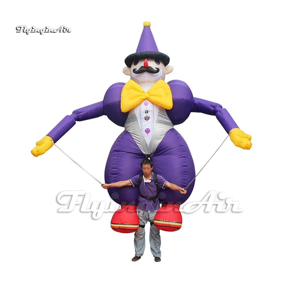 Customized-Walking-Parade-Inflatable-Clown-Puppet-3-5m-Height-Wearable ...