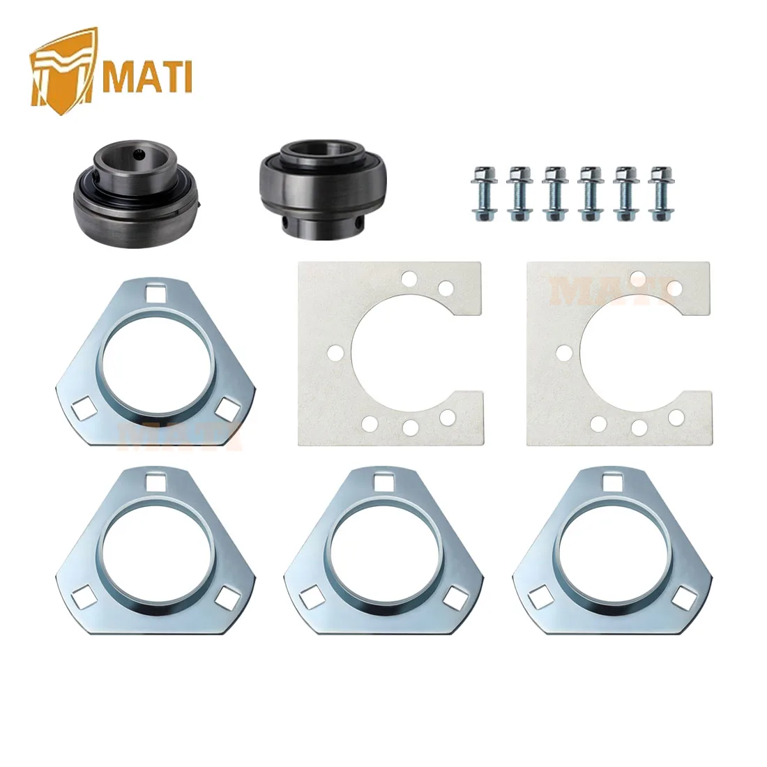 MATI Go-Kart Rear Live Axle Bearing Kit 3-Hole for Go Karts Mini Bikes ...