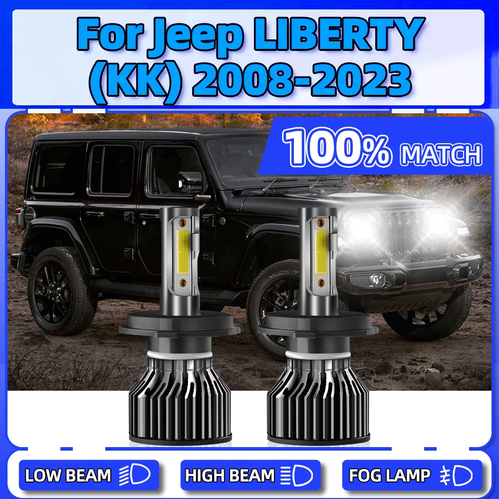 Faros-delanteros-LED-para-coche-l-mparas-de-120W-12V-20000LM-para-Jeep ...