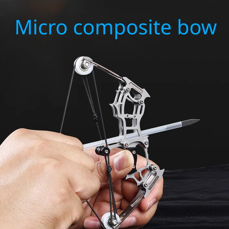 15-5cm-Mini-Bow-and-Arrow-Miniature-Compound-Bow-Recurve-Bow-Stainless ...