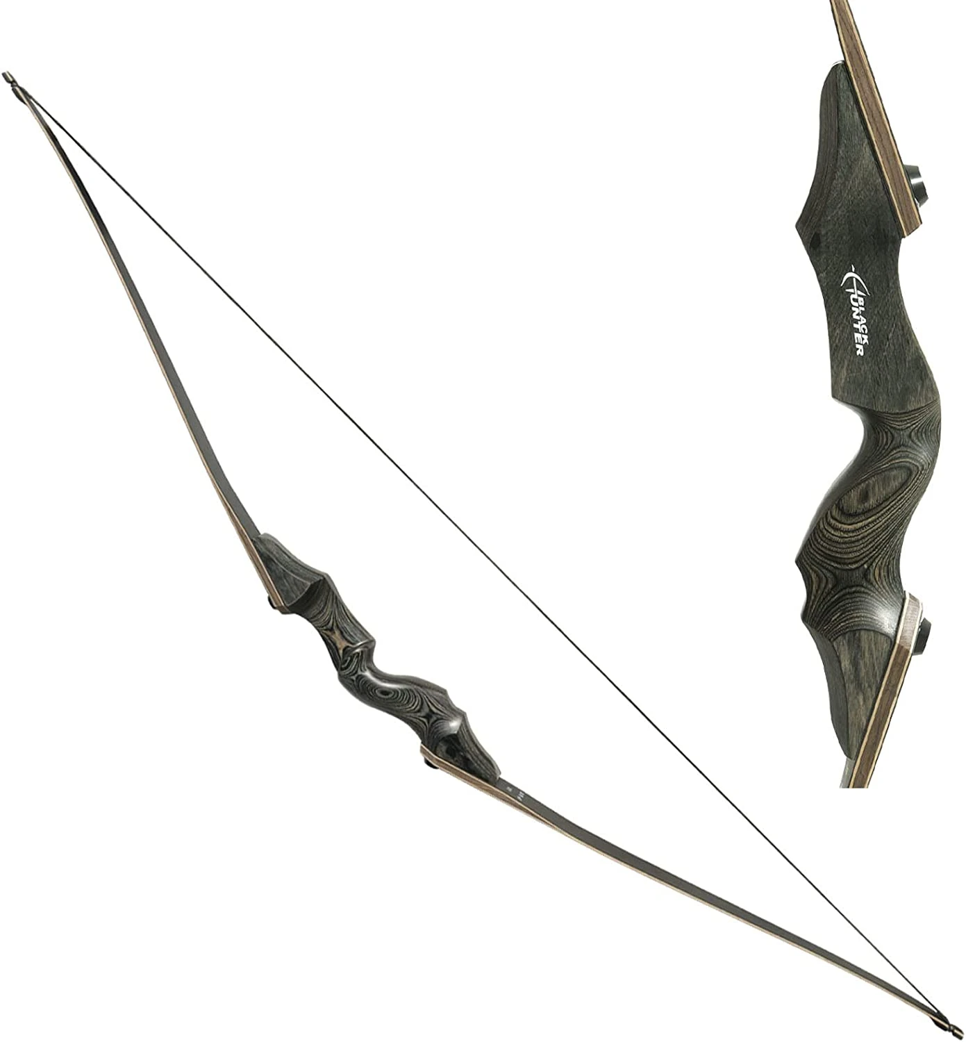 Obert Black Hunter Archery Takedown Recurve Bow | Black Hunter Recurve ...