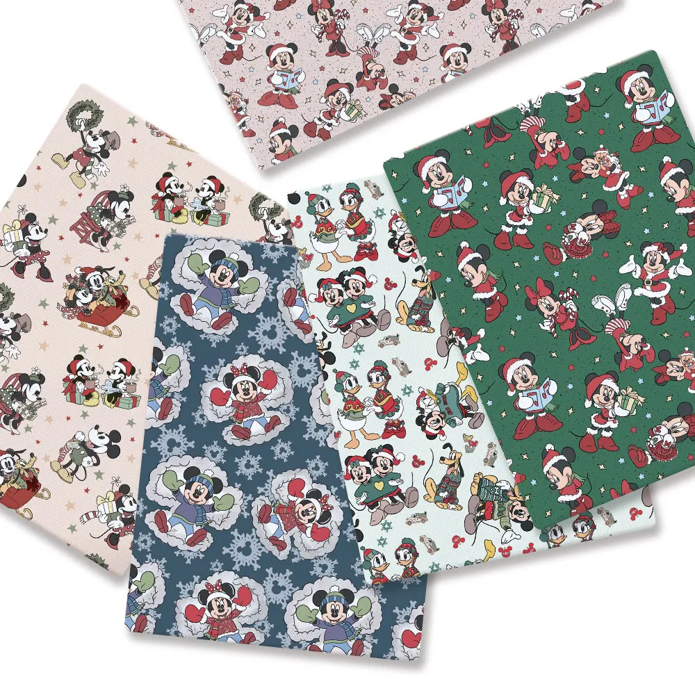 Christmas-disney-fabric-140x50CM-Cartoon-cotton-fabric-Patchwork-Tissue ...