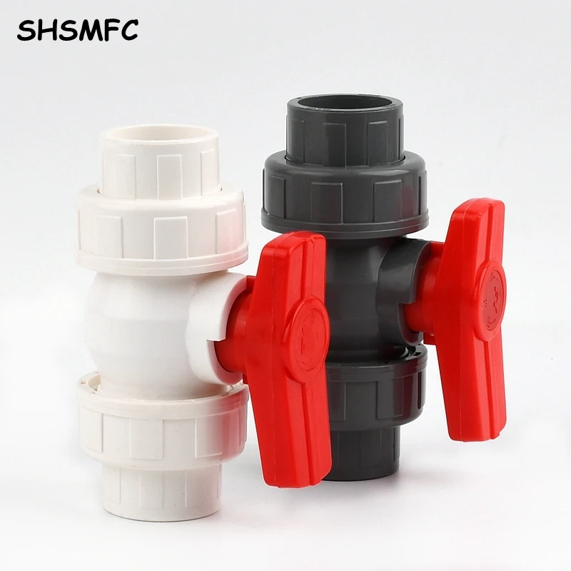1pc-20-25-32-40-50-63-110mm-PVC-Pipe-Union-Valve-Connector-Water-Pipe ...